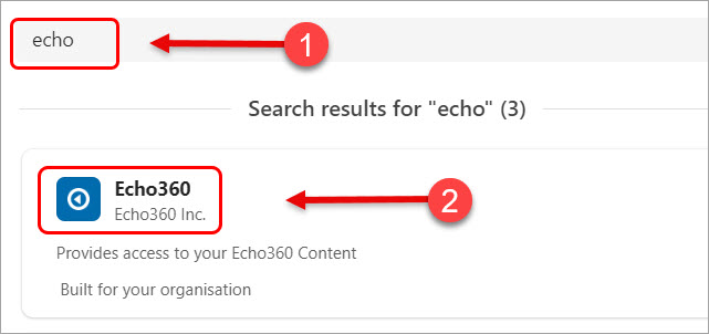 Link Echo360 section to course Teams site (Ultra) - eLearning - University of Queensland